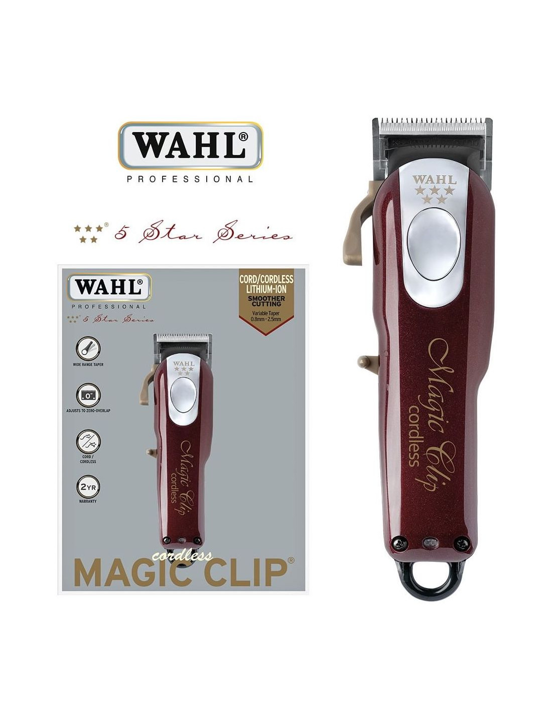 Máquina de corte Magic Clip 5 stars recargable Wahl